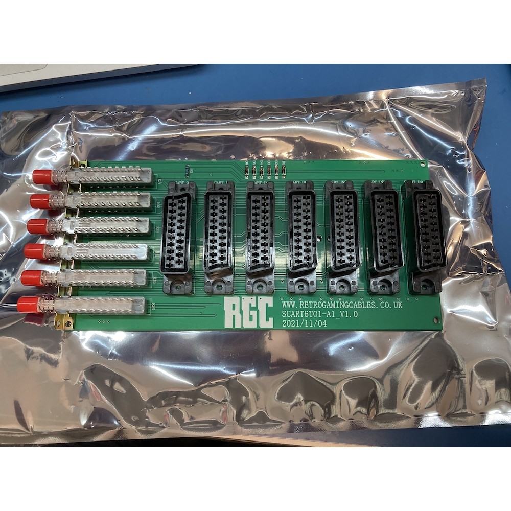 SCART switch 6 inputs 1 output